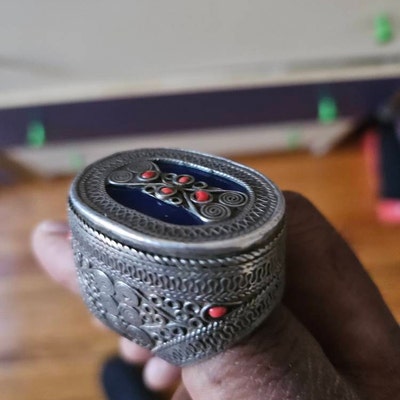 Cylinder Taweez Locket 925K Sterling Silver Necklace Pendant Silver ...