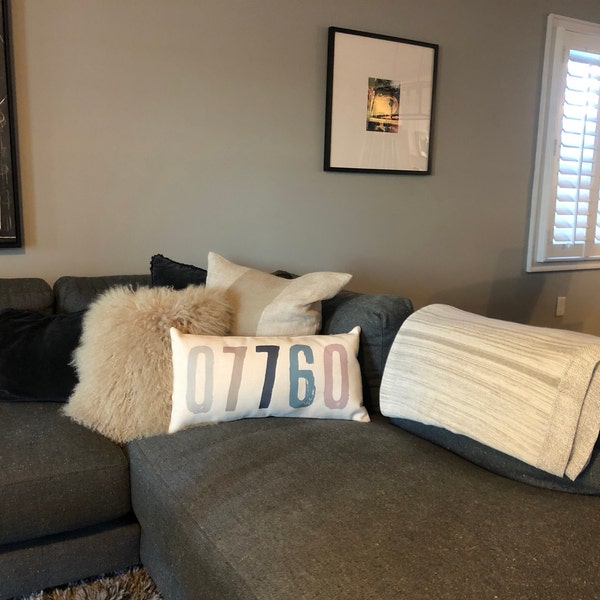 Zip Code Pillow, Area Code Pillow, Housewarming Gift, Personalized ...