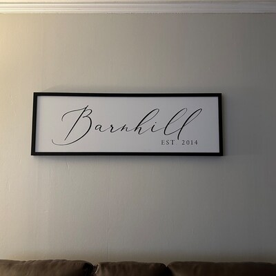 Personalized Farmhouse Style Monogram Sign Personalized Wedding Gift ...