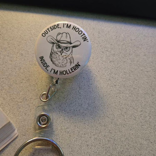 Funny Goofy Badge Reel ER Nurse Medical ID Badge Badge Reel Carabiner ...