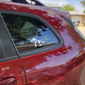 Dog A/C Car Sign: Pet on Board, Air Conditioning - Etsy