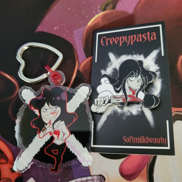 Creepypasta Chibi Acrylic Keychains Keyrings Charms - Etsy