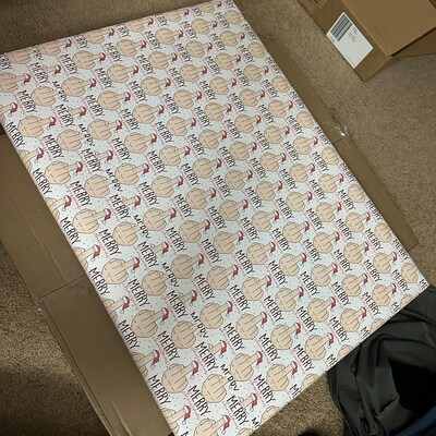 Funny Middle Finger Wrapping Paper Roll, Christma Santa Middle Finger ...