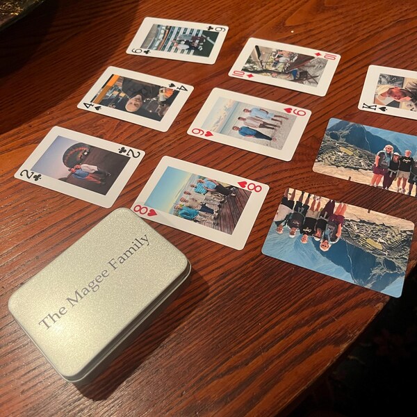 Custom Playing Cards, Personalized Photo Album Alternative, Family ...