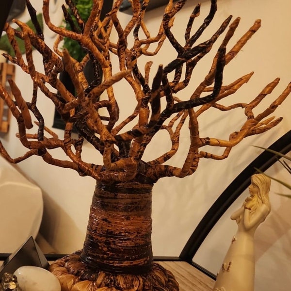 African Colors Baobab Tree, Kwanzaa Tree, Small Decorated Tree, Holiday ...