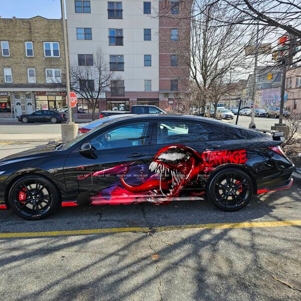 Sakura Cherry Blossom Car Livery, ( Japanese Oni Demon: Grey, Red ...