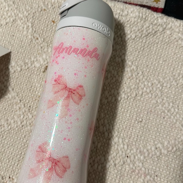 OWALA Bow, Pink Bow, Coquette, Bowala, Pink and White- Custom ...