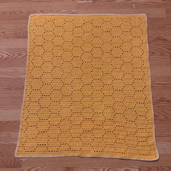 Honeycomb Blanket Crochet Pattern (pattern Only) - Etsy