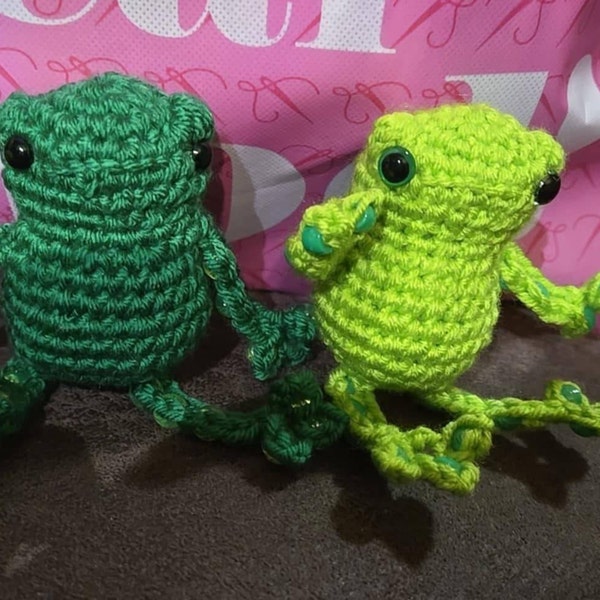 Beaded Fidget Frog Crochet Pattern: Beginner Friendly, No Sew, Sensory ...