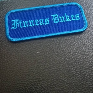 Embroidered Custom Iron-on Rectangle Name Patch - Etsy