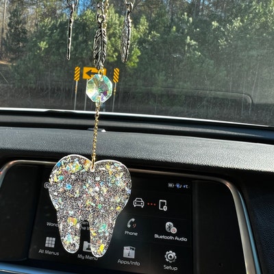 Resin Tooth Suncatcher, Dental Suncatcher, Dental Car Charm, Tooth Car ...