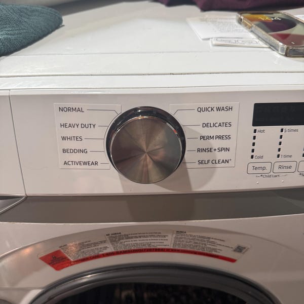 Samsung Model WF45T6000AV Washer Sticker Sheet Labels / Decals - for ...
