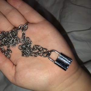 Got It on Lock Padlock Chain Necklace - Etsy