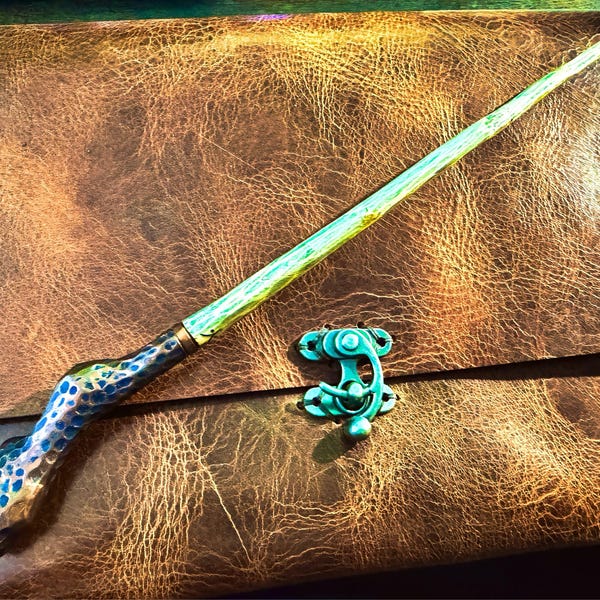 Hand Carved Black Walnut Wand // Hand Carved Wand // Wizard Wand ...