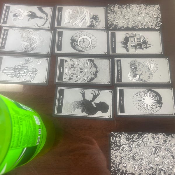 3D Printed Phasmophobia Tarot Deck & Box Replica Set, Horror Game ...