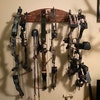 Personalized Compound Bow, Recurve, Solid Oak, 4-place, Wall Display ...