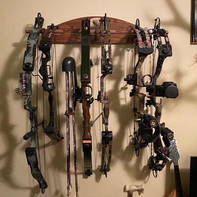 Corner Gun Rack 6-gun Oak Rifle / Shotgun Display - Etsy