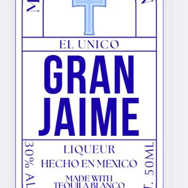 Custom Don Julio 50ml Label, Printable Mini Reposado Tequila Label ...