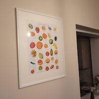 Chilli Pepper Art Print, Peppers Wall Chart, Peppers Print, Food ...