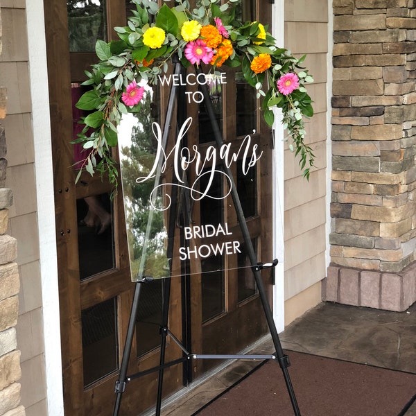 Custom Large Acrylic Sign Clear Wedding Sign Custom Wedding Sign Plexi ...