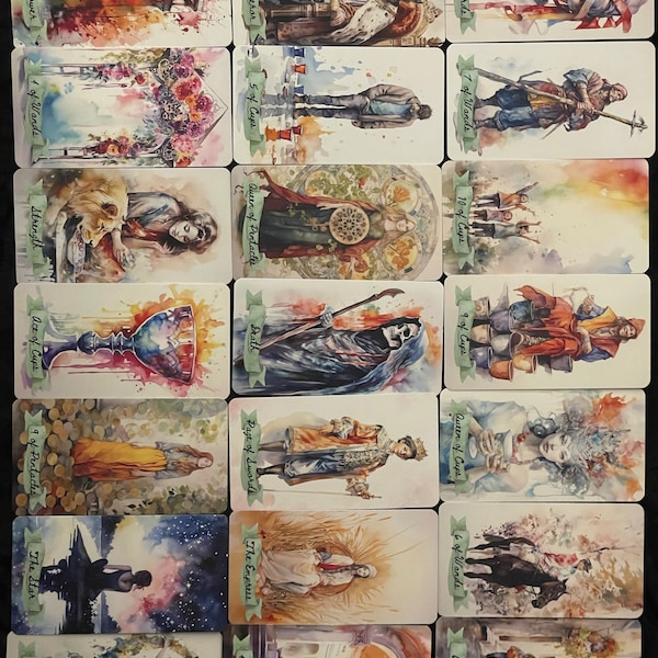 Contemporary Tarot, Watercolor Tarot Deck, Drawn Tarot Cards ...