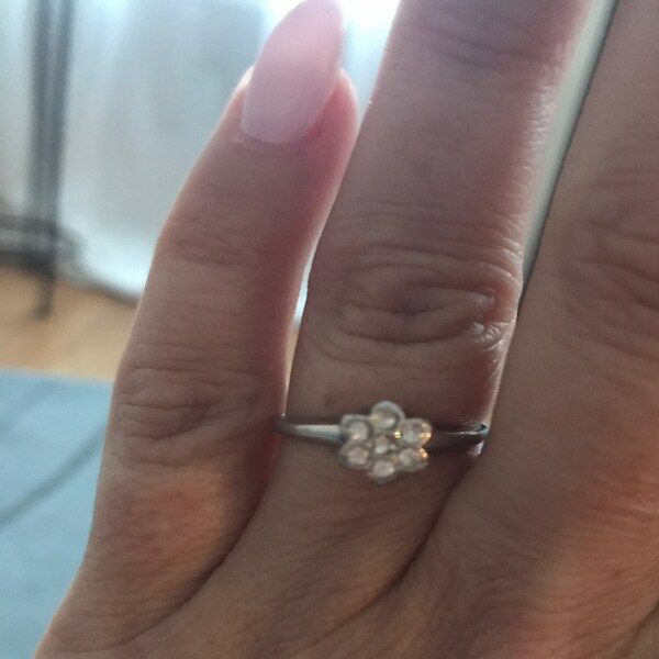 Art Deco Engagement Ring, Art Deco Paste Ring, 17-stone Ring, Antique ...