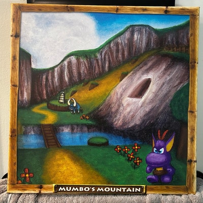Super Mario 64 Gallery Set ALL 10 Paintings From the Game canvas Prints ...