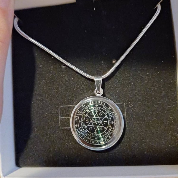 Grand Pentacle of Solomon Necklace Seal Pendant King Solomon Jewelry ...