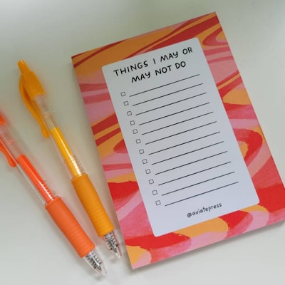 To Do List Notepad, Daily To-do List, Cute Notepad, Memopad, Gift for ...