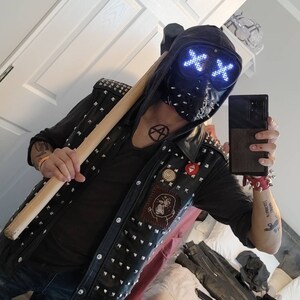 Professional Wrench Mask With LED Matrix Different Designs - Etsy