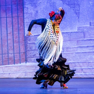 Flamenco Fan Wooden Pericón With Lace. Filleting and Delicately Painted ...