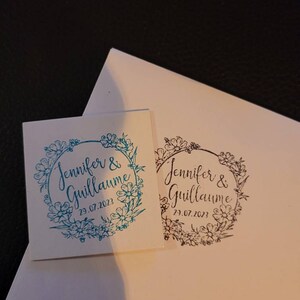 SELLO BODA PERSONALIZADO, Sello para boda, Sello Novios, Sello Enlace, Sello Celebracion, Sello ...