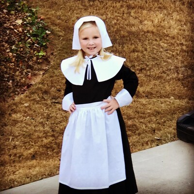 Thanksgiving Pilgrim Dress Costume Sizes3-14 - Etsy
