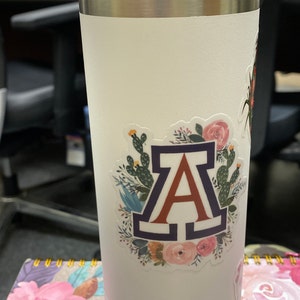 U of A Stickers-vinyl Stickers Watercolor Vinyl Sticker-uofa Decor ...