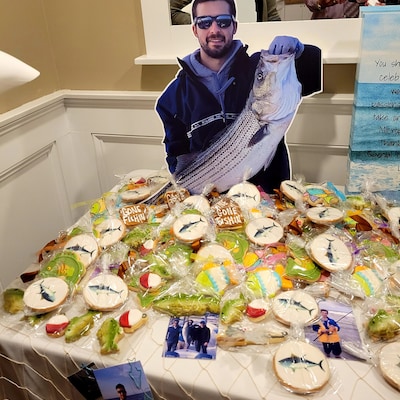 Gone Fishing Bass Cookies, Birthday, Fathers Day, Retirement Gift - Etsy