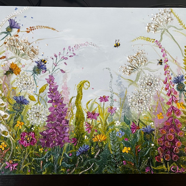 FINE ART PRINT- Swept Away-wildflower Print Meadow Print. Original ...