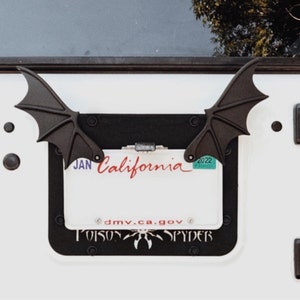 License Plate Bat Wings universal Fit - Etsy