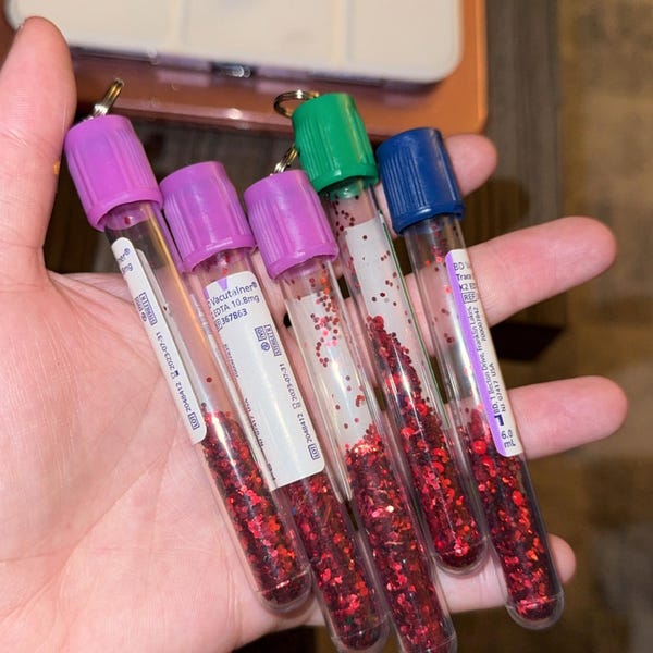 Blood Tube Sticker | Waterproof Laptop Water Bottle Vinyl Sticker - Etsy