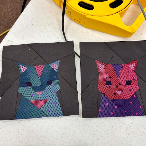 CAT Block PDF Pattern - Etsy