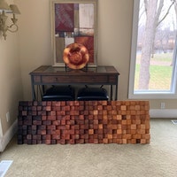 Tree Trunk Slices Wall Art, Tree Slab Wall Hanging, Natural Mosaic of ...