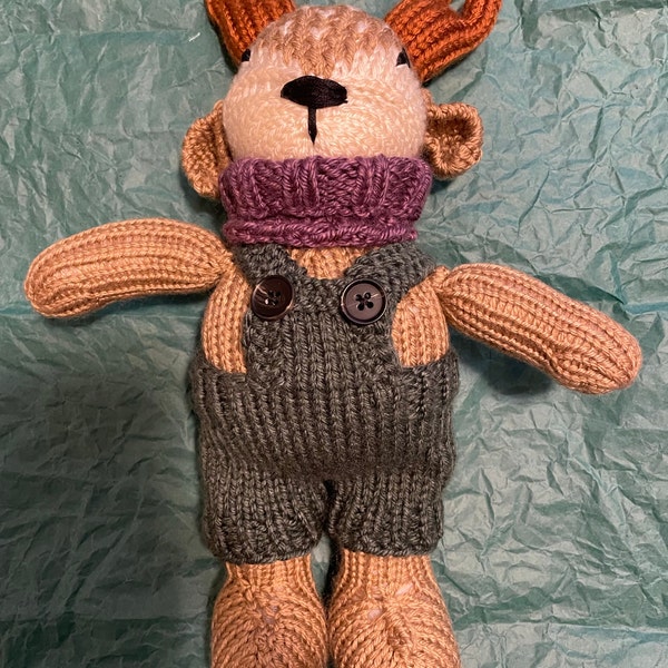 Knitting Deer Pattern. Tutorial Knitted Animals. Amigurumi DIY. - Etsy