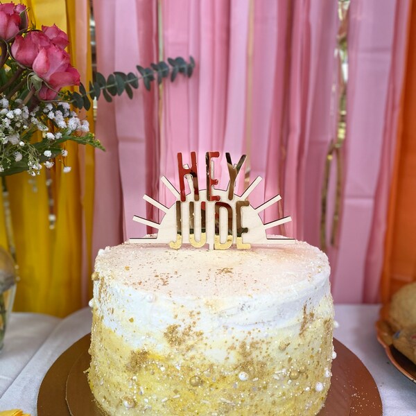 Sun Cake Topper - Etsy