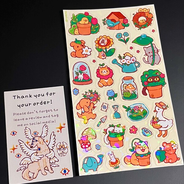Cute Mascots Journaling Sticker Sheets - Etsy
