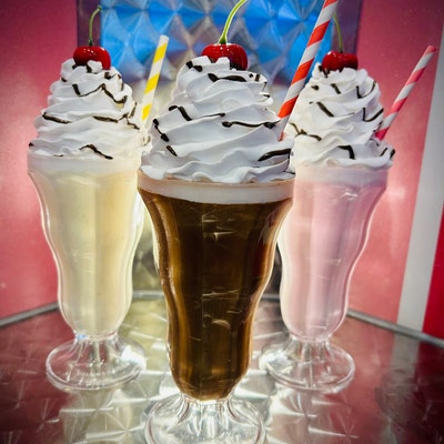 Fake Milkshake Prop All Flavours Made Retro American Diner Ideal for ...