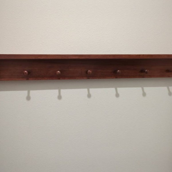 Shaker Peg Shelf, Peg Rack With Ledge, Pick Your Color and Size - Etsy