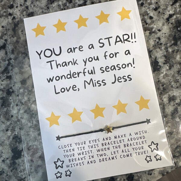 PEACE OUT 2nd Grade End of School Year Wish Bracelet, Classroom Wish ...