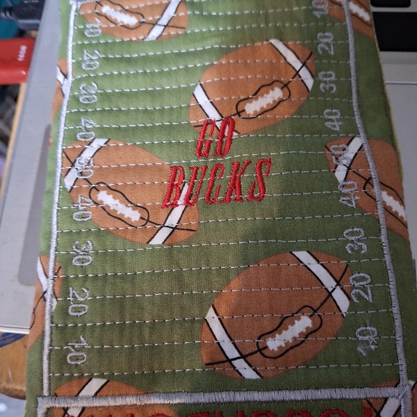 Football Mug Rugs Machine Embroidery, Four In-the-hoop Projects From ...