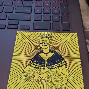 Stay Out of the Sun Vinyl Sticker - Etsy