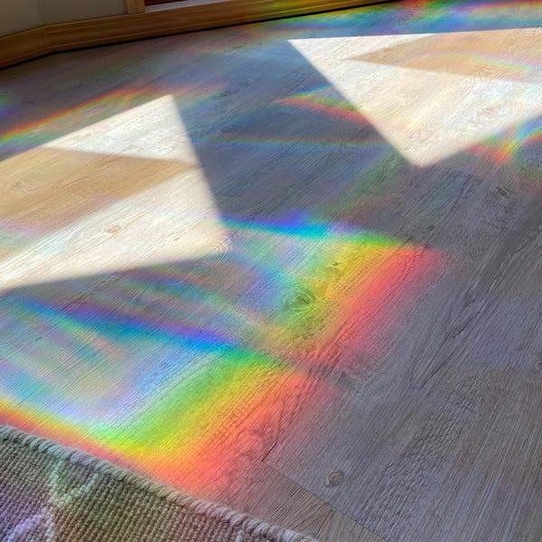 Rainbow Window Do-it-yourself Suncatcher - Diffraction Grating Film ...