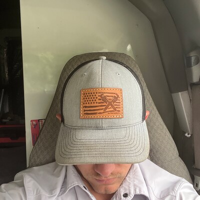 Oilfield Worker Oil Rig Leather Patch Hat Oilfield Gift, Great for ...